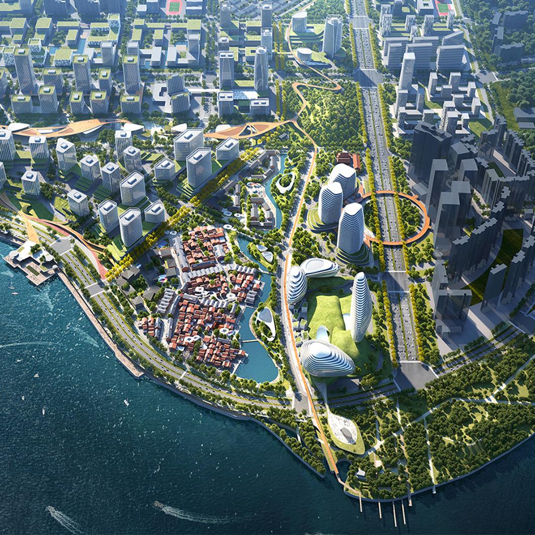 泉州海丝新城东海中央活力区城市设计-建筑景观-德国ISA意厦国际设计集团